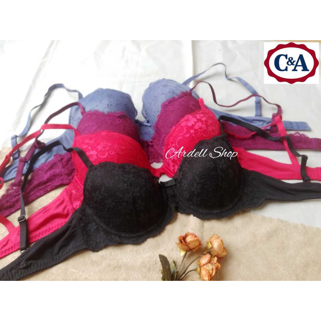 Jual CC Demi Bra C&A Kawat Renda Mix 34B 42B BTM Original Branded | Shopee Indonesia