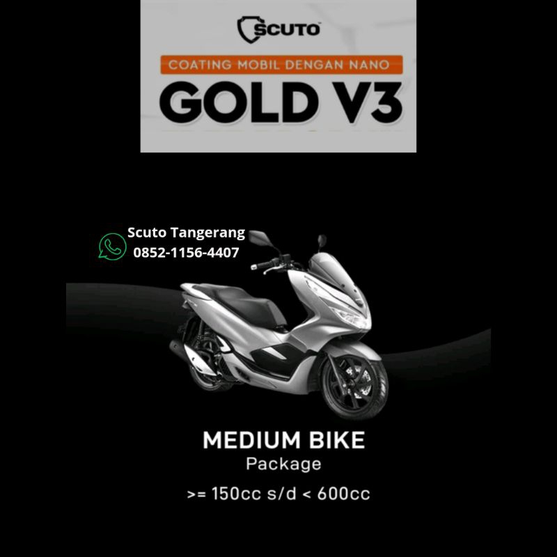 Jual PROMO!! Scuto Nano Coating V3 GOLD Package - kategori MOTOR ...