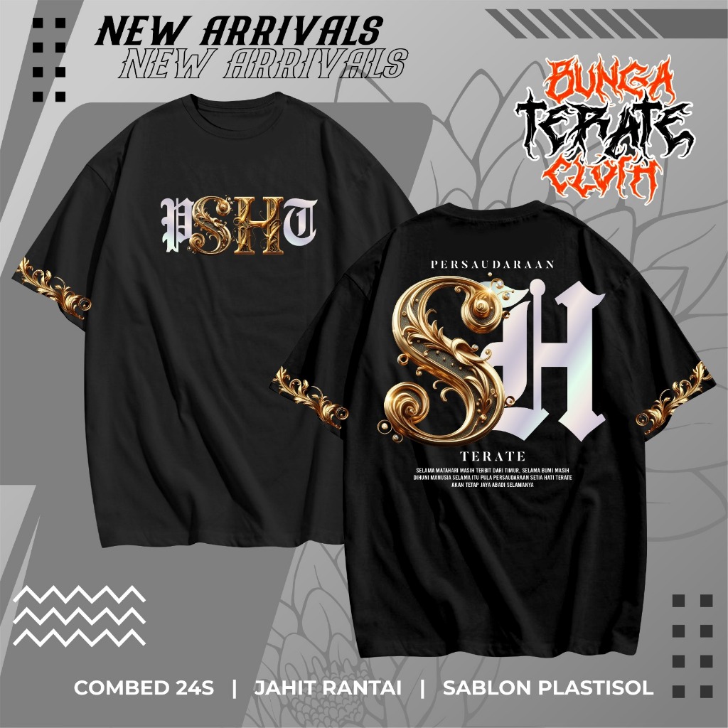 Jual TSHIRT MENYALA PSHT KAOS TERATE REFLEKTIF KOMBINASI BATIK | Shopee ...