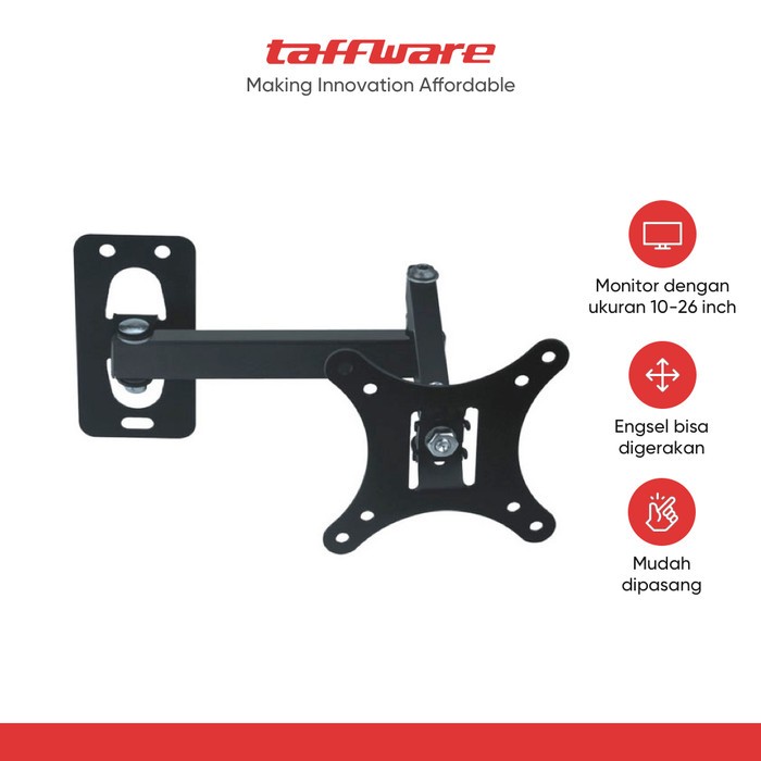 Jual Taffware Bracket TV Telescopic VESA 100 x 100 for 10-32 Inch TV ...