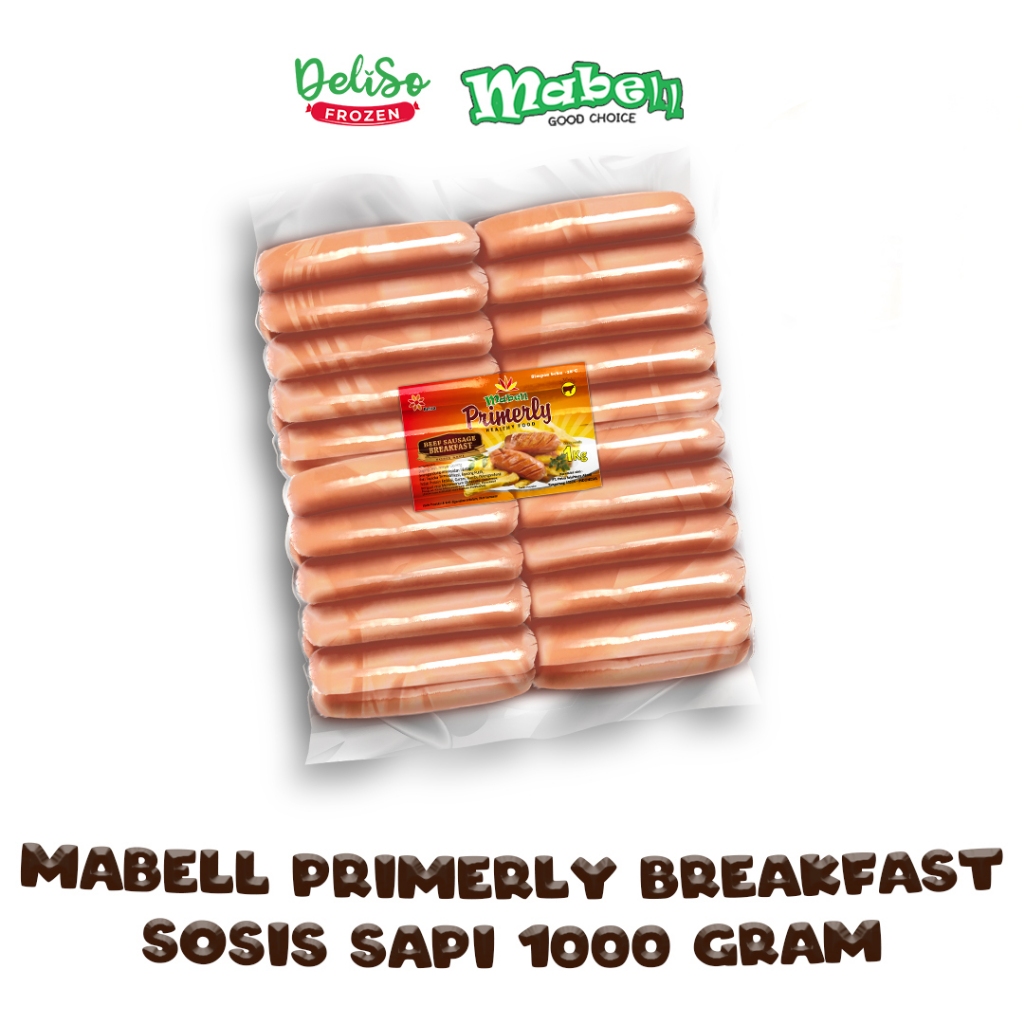 Jual Sosis Sapi Original Breakfast Mabell 1000 Gram Promo | Shopee Indonesia