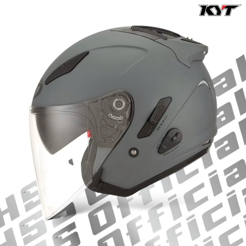Jual HELM KYT GALAXY FLAT R BLACK DOFF ORIGINAL HELM HALF FACE TERBARU ...