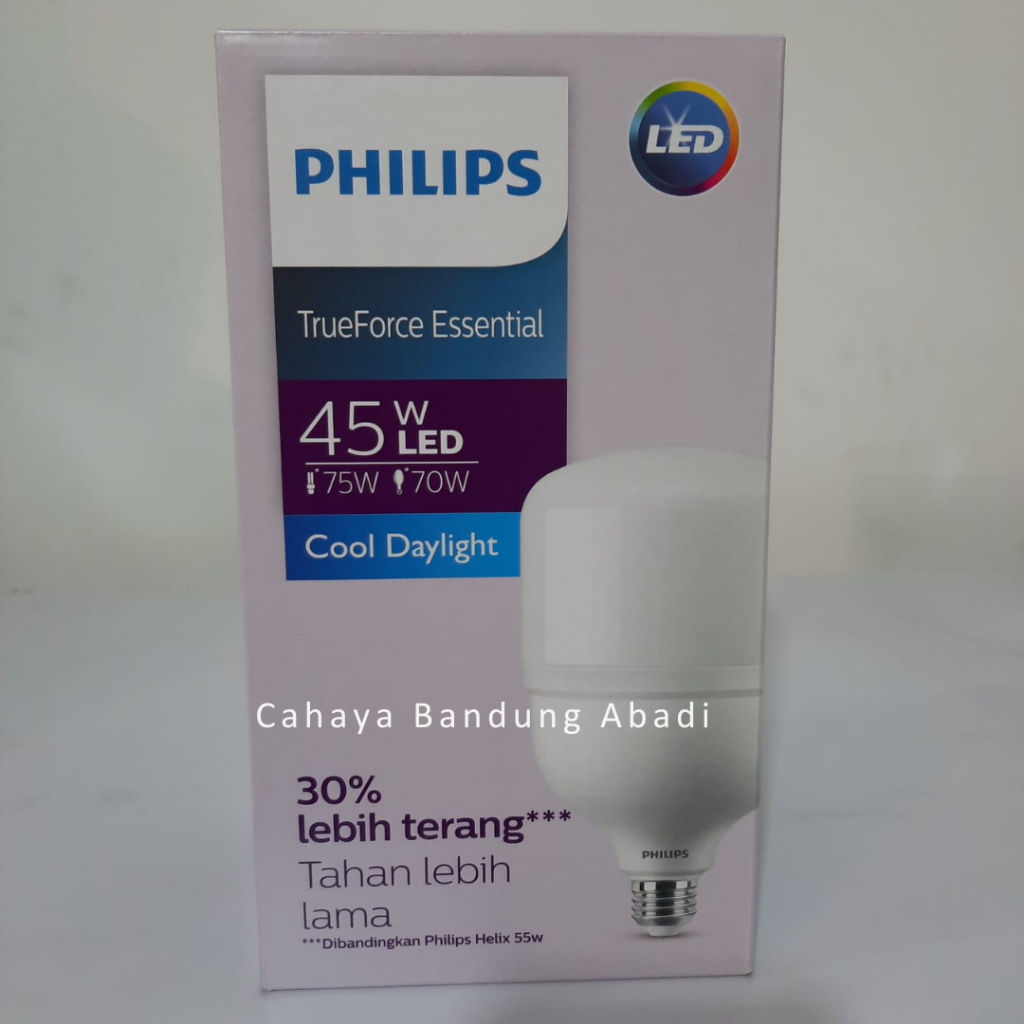 Jual Philips Lampu LED Tforce Essential Trueforce 45W 45 Watt Putih Cool Daylight 6500K E27 ...