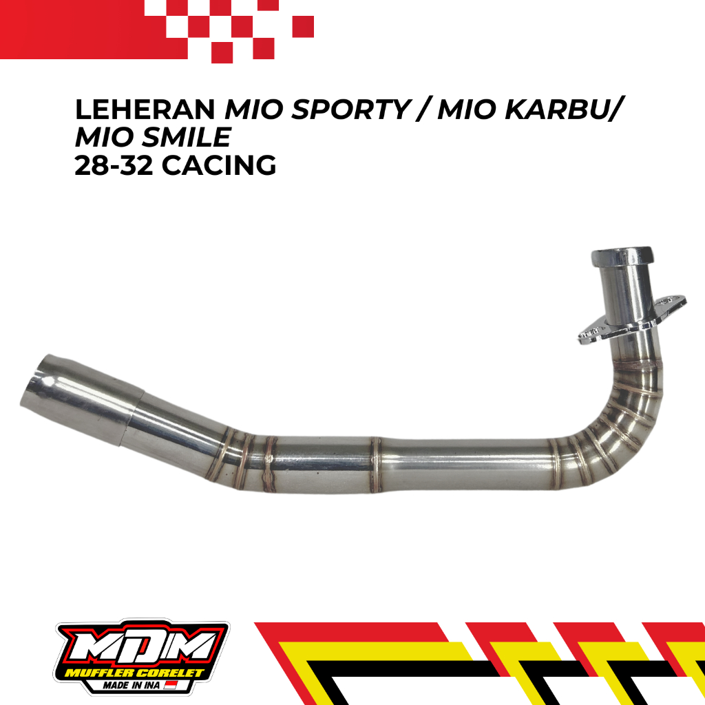 Jual MDM RACING MUFFLER Pipa Leher Kenalpot Mio Sporty / Mio Karbu ...