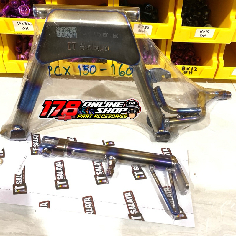Jual standar set 1 dan 2 titanium pcx150,vario150, original itsalaya ...