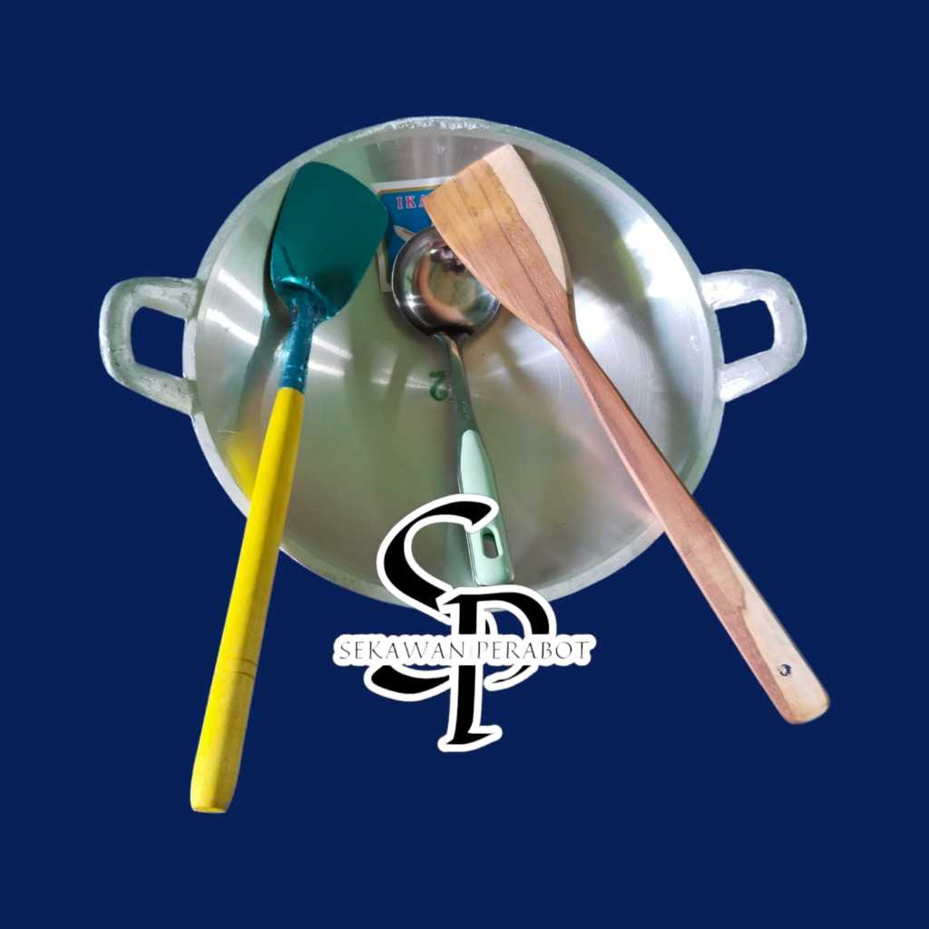 Jual PAKET MEMASAK HEMAT / WAJAN ALUMINIUM / SUTIL KAYU / SUTIL ...