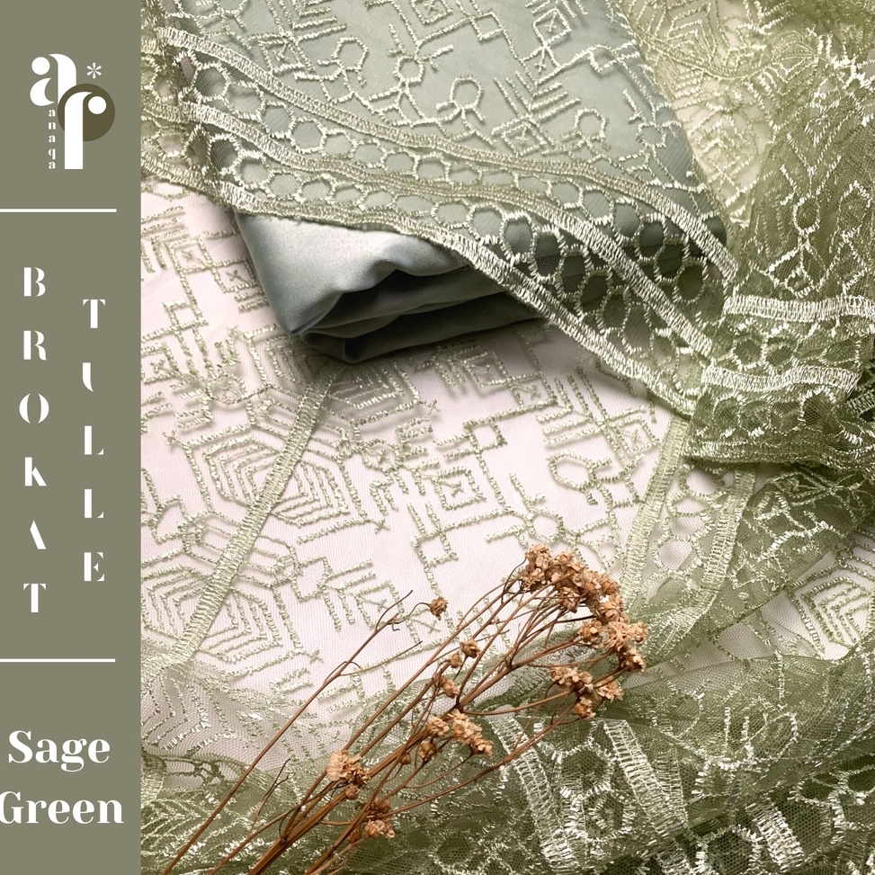 Jual Meter Kain Brukat PREMIUM Brokat Tile Prancis bahan Kebaya Hansa ...