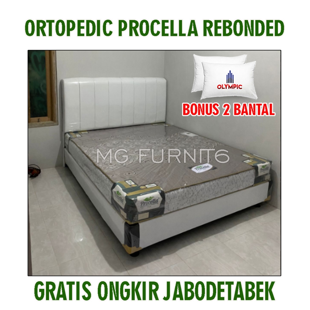 Jual PROCELLA Ortopedic Rebonded 20 cm | Kasur Full Busa Rebonded ...
