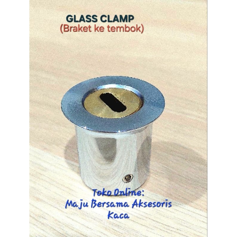 Jual BRACKET PIPA KONEKTOR GLASS CLAMP PIPA SHOWER PIPA 1 INCH KE ...