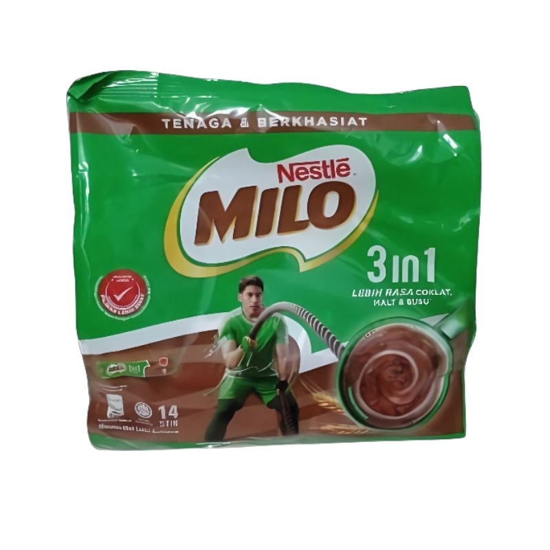 Jual milo 3 in 1 malaysia original ( 14 sachet ) | Shopee Indonesia