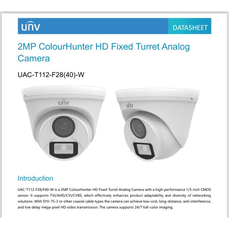 Jual UNV 2MP INDOOR COLOR HUNTER UAC-T112-F28-W | Shopee Indonesia