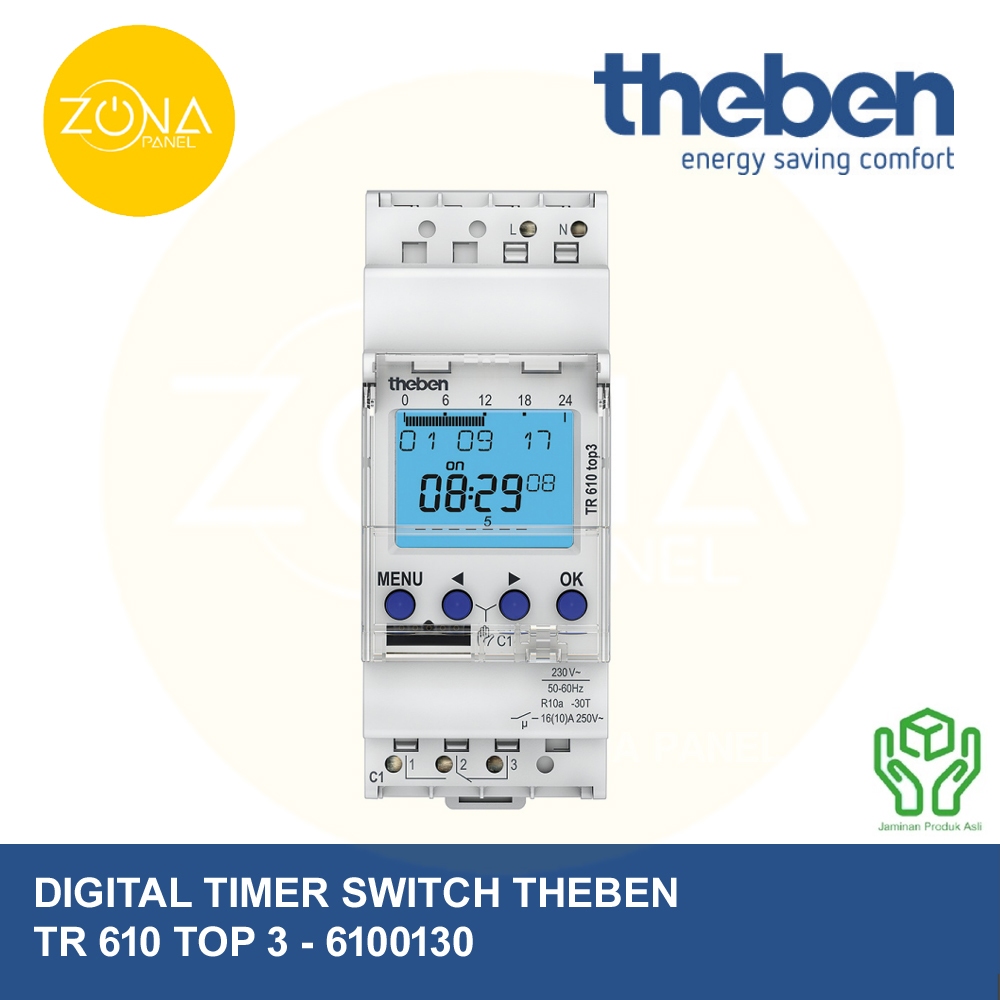 Jual TIMER DIGITAL SWITCH THEBEN TR 610 TOP 3 TR610 6100130 ORIGINAL | Shopee Indonesia