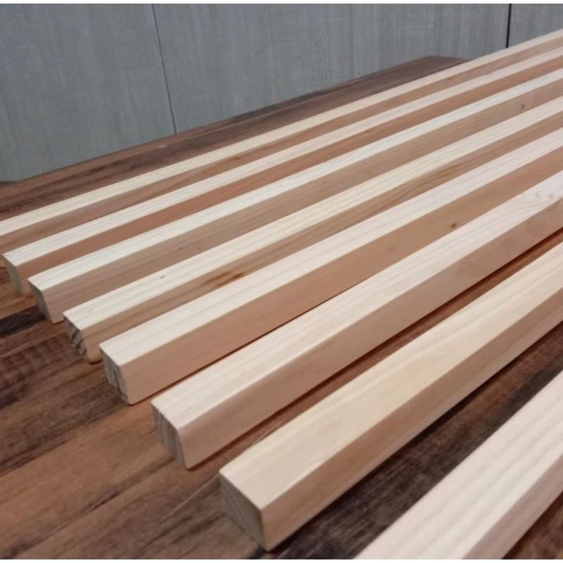 Jual TERBARU!! KAYU LIS JATI 1,5X1,5CM KAYU STICK JATI BELANDA SUDAH DI ...
