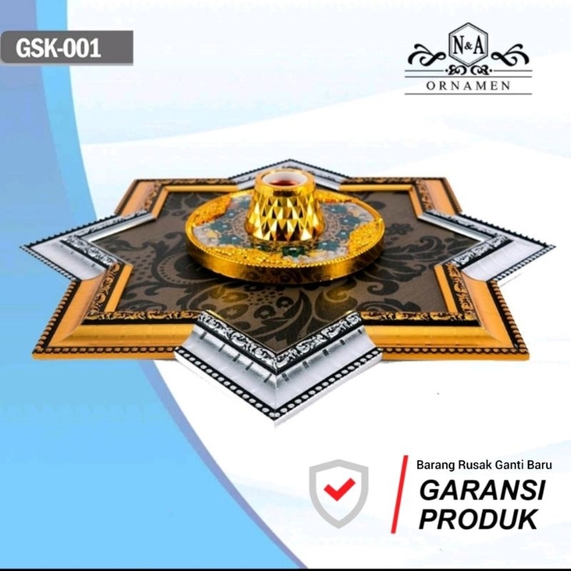 Jual Ornamen Plafon Hias Motif 01 40x40 Cm | Fitting Lampu Hias ...