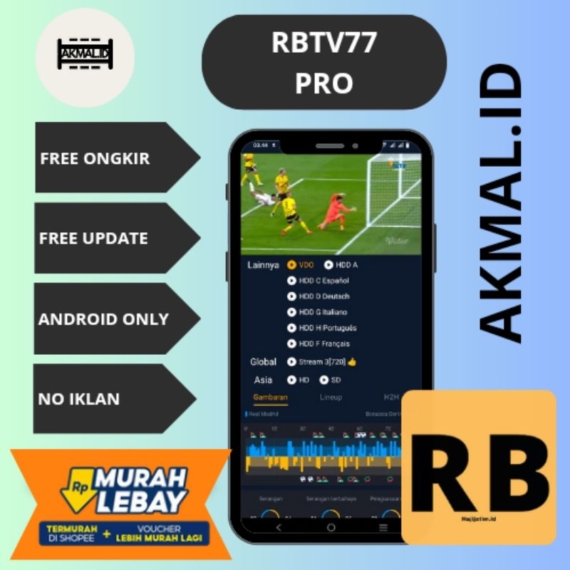 Jual Software Aplikasi RBTV Live All Sport Android Lifetime | Shopee Indonesia