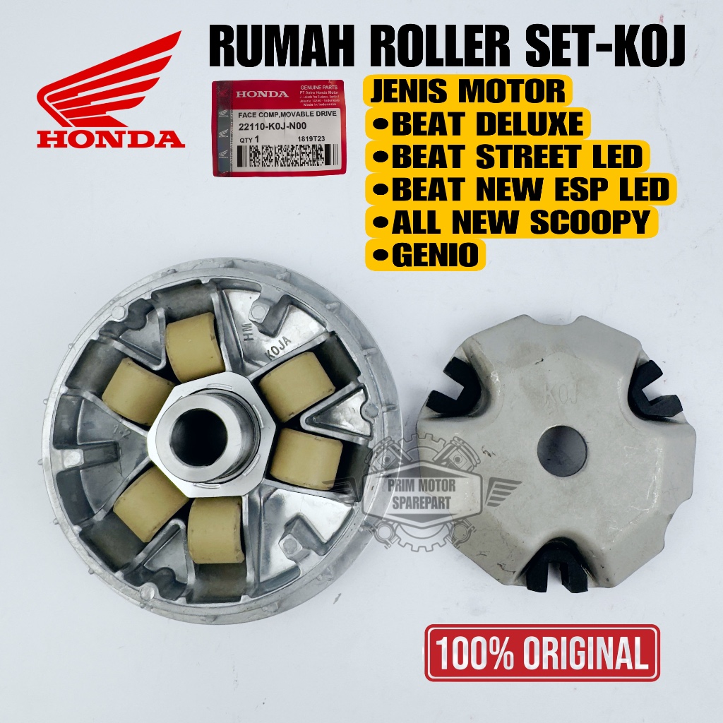 Jual ORIGINAL RUMAH ROLLER SET ASSY KOJ HONDA BEAT DELUXE, BEAT STREET NEW, BEAT NEW ESP LED ...