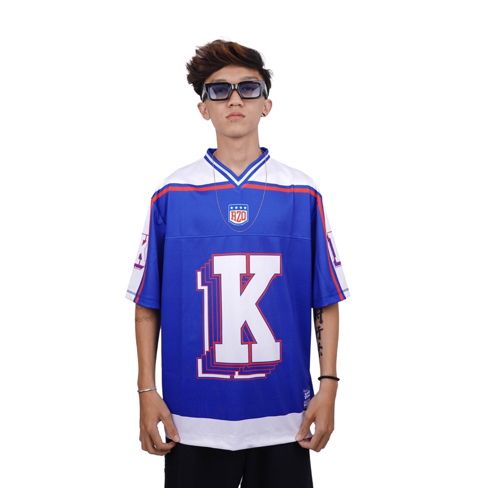 Jual RZQ / K / ALPHABET SERIES / Jersey / Oversize / Streetwear / Retro ...
