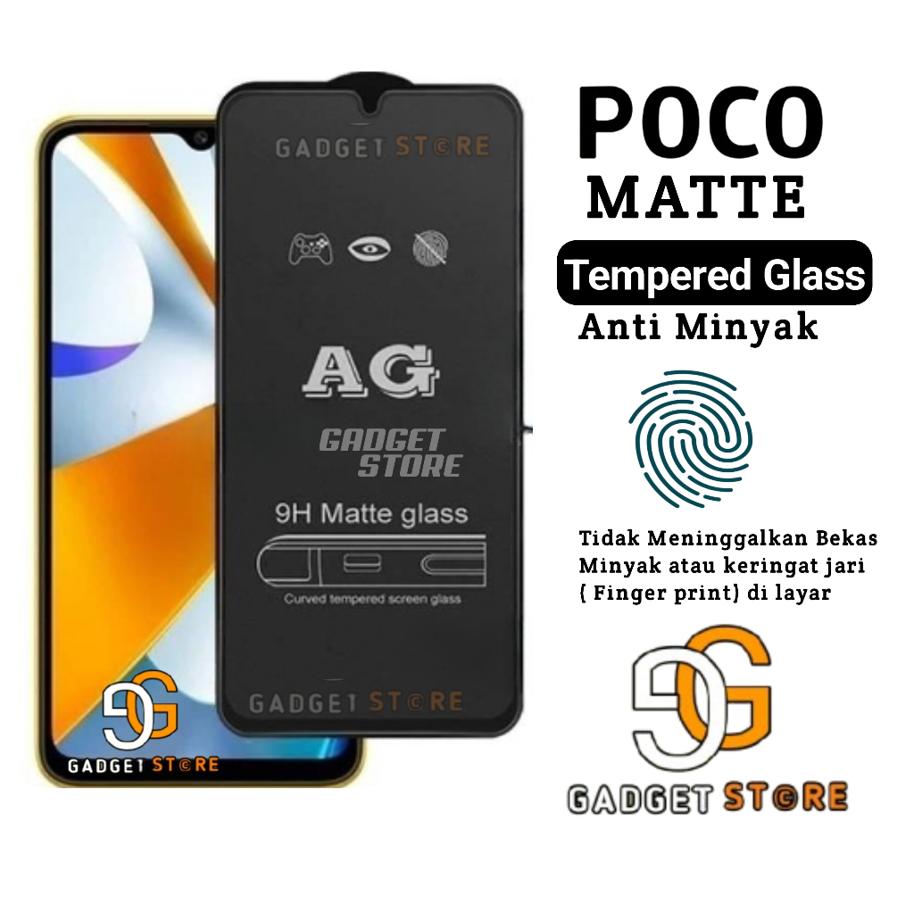 Jual Matte Glass Full Layar Xiaomi Poco M6 M6 pro 5g M5 M5s M4 pro M4 pro 5g M3 M3 pro M3 pro 5g ...