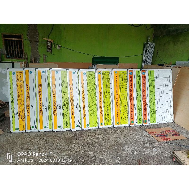 Jual papan data PKK desa. data umum PKK bingkai aluminium | Shopee ...