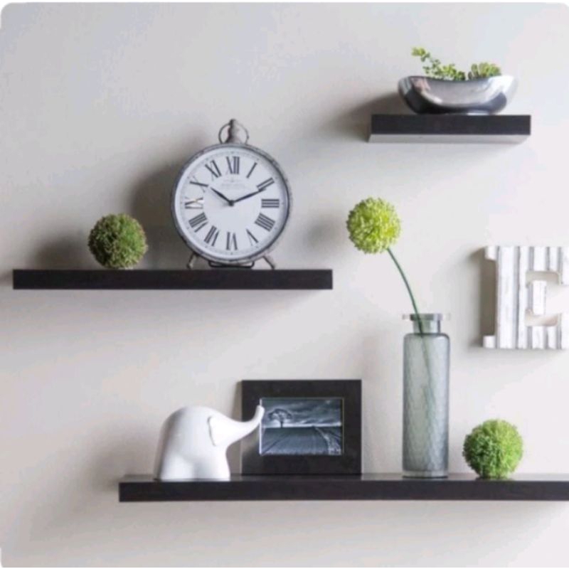 Jual 1 paket isi 3 papan ambalan rak dinding hiasan dinding | Shopee ...