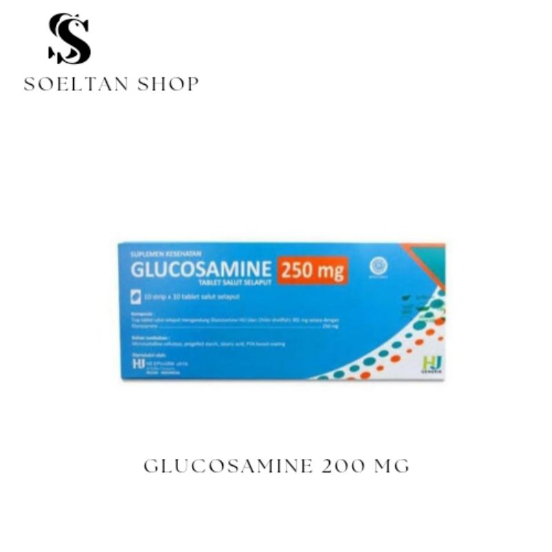 Jual GLUCOSAMINE 250 MG / MENGATASI GEJALA RADANG SENDI / HARGA 1 BOX ...