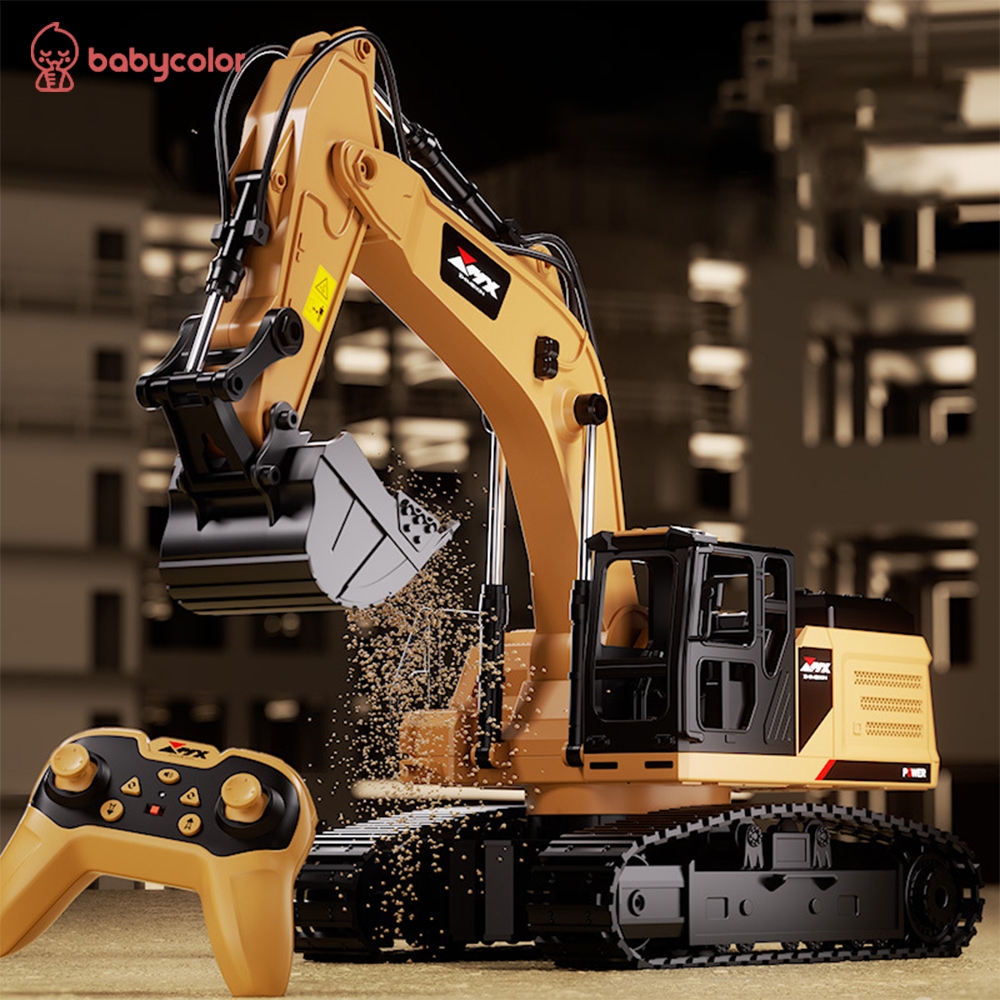 Jual BABYCOLOR 14 Channel Excavator Remote Control Besar Alloy RC Beko ...