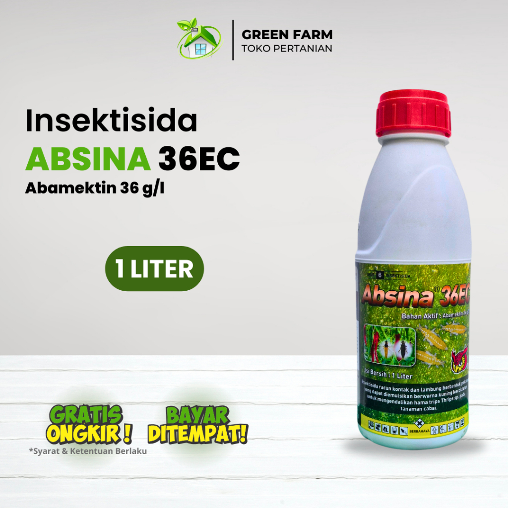 Jual Insektisida Absina 36ec 1 Liter Abamektin 36 ec Efektif Atasi Hama ...