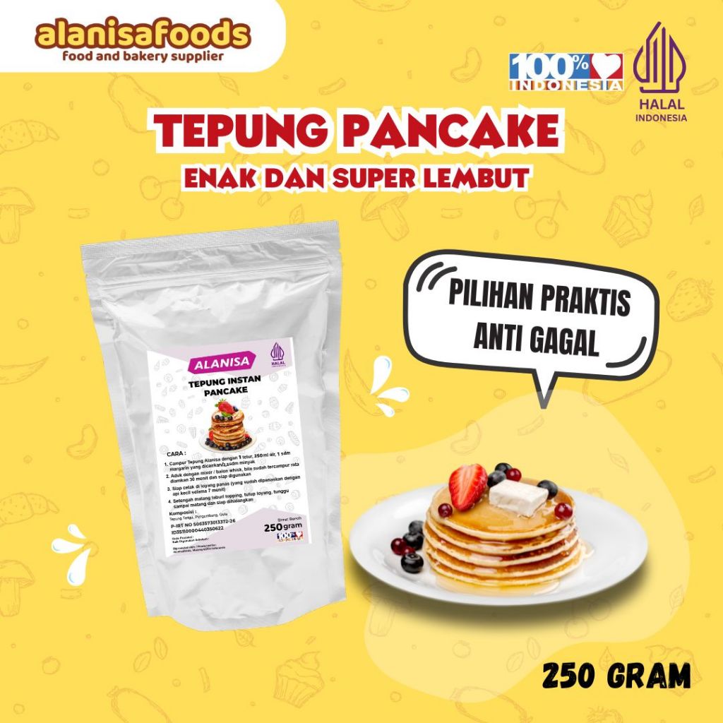 Jual (TEPUNG PANCAKE 250GR), DONAT PANCAKE VIRAL SUPER PRAKTIS!! | Shopee Indonesia