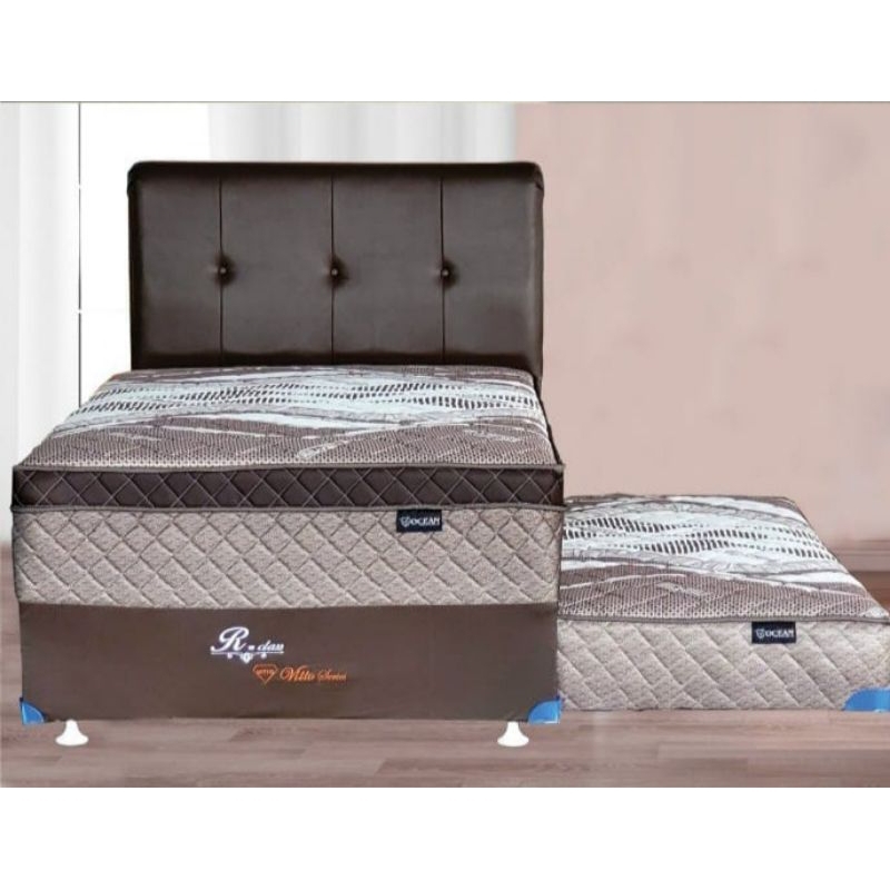 Jual Springbed Bed Sorong Ocean Vitto 2in1 R-Class White / Brown Best Seller Series | Shopee ...