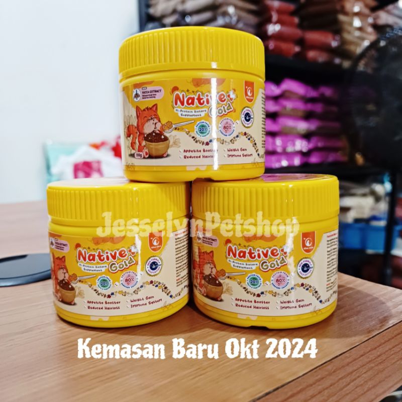 Jual NATIVE GOLD Olive Care Vitamin Kucing NATIVE+ 110gr untuk Penambah ...