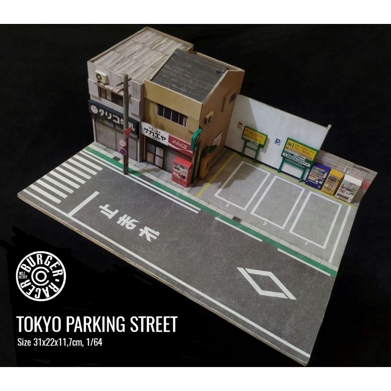 Jual Diorama Papercraft TOKYO PARKING STREET Skala 1:64 (Lembaran belum ...