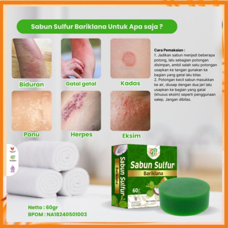 Jual SABUN SULFUR Menyembuhkan Penyakit Kulit | Menyembuhkan panu ...