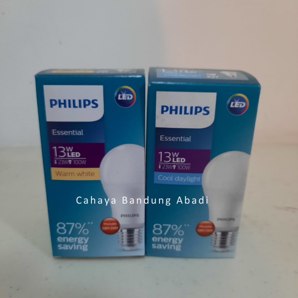 Jual Lampu Philips Essential LED Bulb 13W 13 Watt Putih Kuning Cool Daylight Warm White 6500K ...