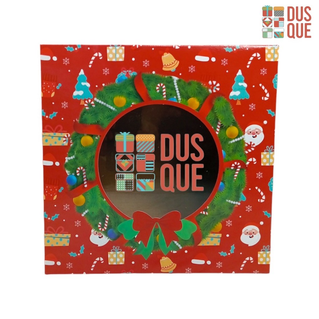 Jual (10 PCS) KOTAK BOX NATAL KACA 22X22X10 / DUS NATAL PITA / DUS ...