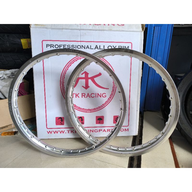 Jual Velg pelek TK JAPAN BRIGHT ukuran 120 dan 120 ring 16 2biji depan ...