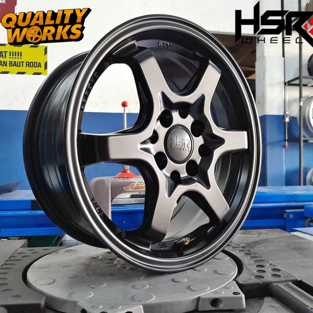 Jual Velg Model Jdm R15 Velek Hsr Sty Ring 15 Lebar 6,5 Rata Warna Hitam dop Pnp Jazz, Yaris ...