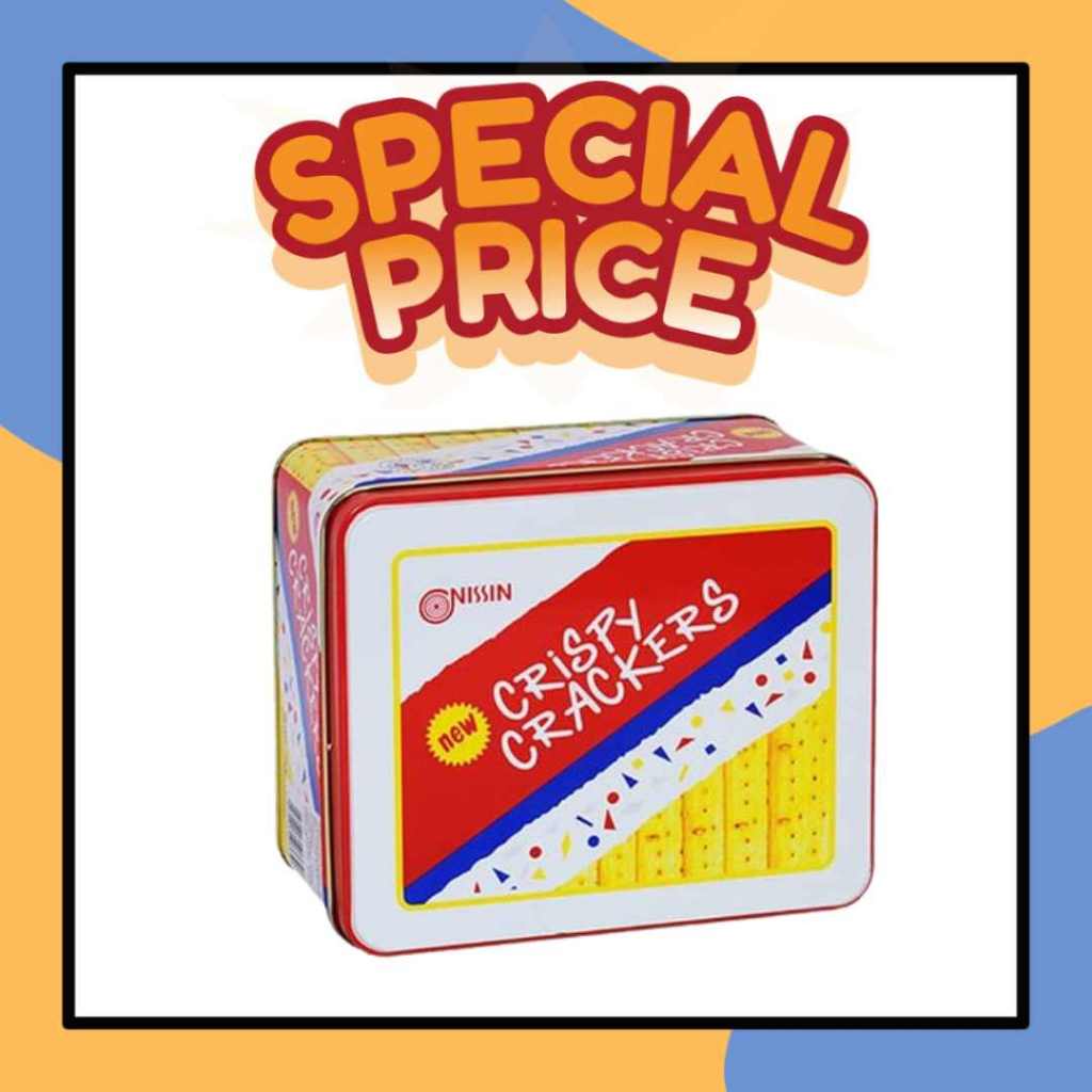 Jual Nissin Crispy Crackers 750gr Biskuit Gurih Asin Camilan Kemasan ...