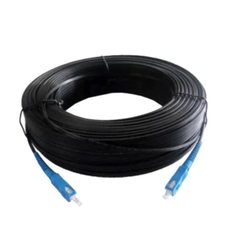 Jual Kabel Drop Core Fiber Optik/Kabel Precon FO 100M/50M/150MMeter 1Core 3 Seling 1 core ...