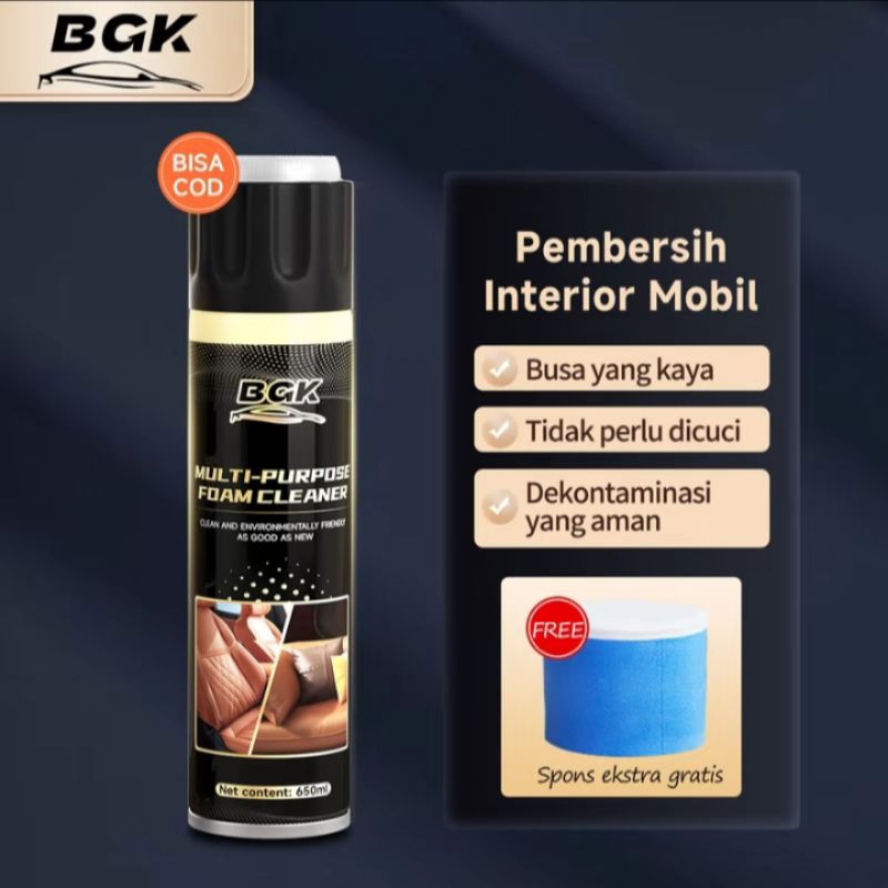 Jual BGK pembersih mobil multifungsi interior foam cleaner 650ML ...