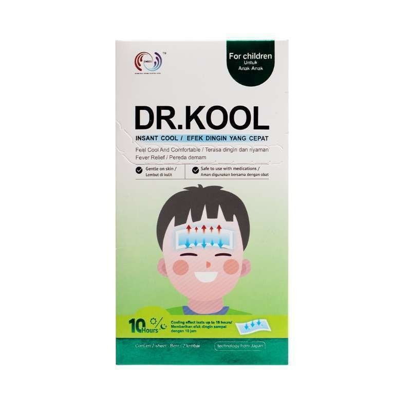 Jual DR. KOOL Fever Kid 2 Pcs - Plester Kompres Demam Anak Penurun ...