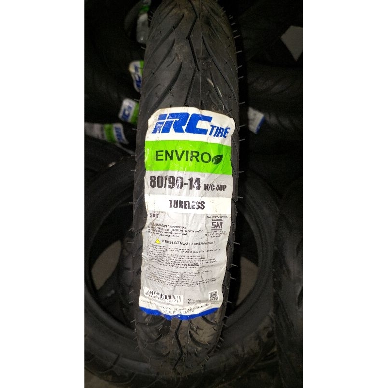 Jual Ban Luar Tubles IRC NR 91 ENVIRO /ss 530F -80/90-14 100% ORI ...