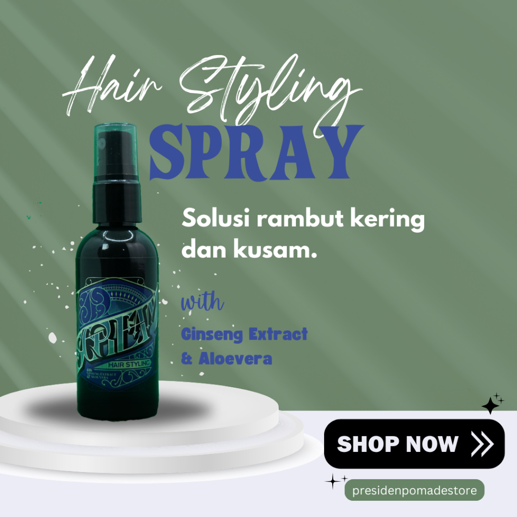Jual Scream Minyak Rambut Pria Spray / Klimis Sepanjang Hari Ekstrak ...