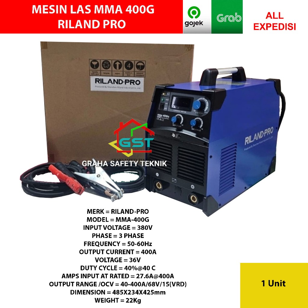 Jual RILAND mesin las mma 400G heavy duty riland pro industrial standar ...