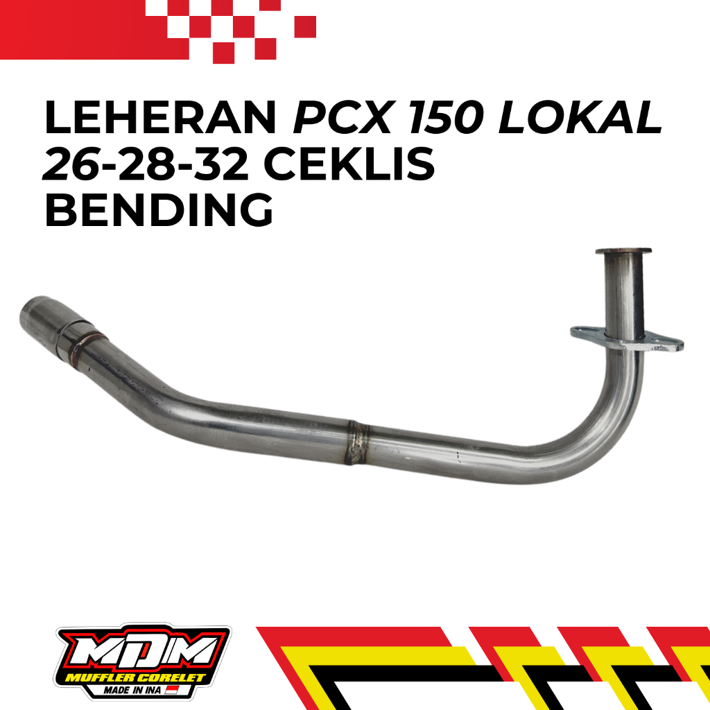 Jual MDM RACING MUFFLER Pipa Leher Kenalpot PCX 150 Lokal 26/28/32 MM ...