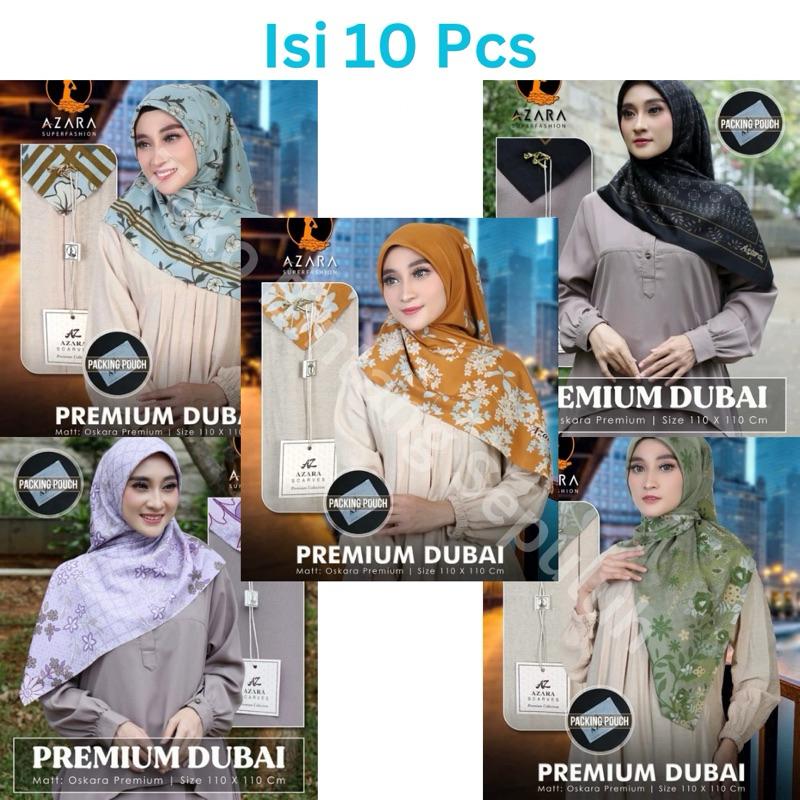 Jual Hijab Segi Empat AZARA Oskara Motif Terbaru Voal PREMIUM LOGO ...