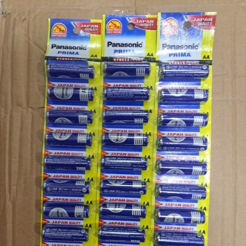 Jual Baterai Panasonic AA Biru 1.5V / Battery AA / Baterai AA / Baterai ...