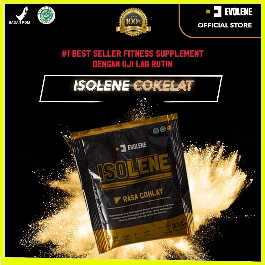 Jual ISOLENE Coklat Sachet - Evolene Whey Protein | Shopee Indonesia
