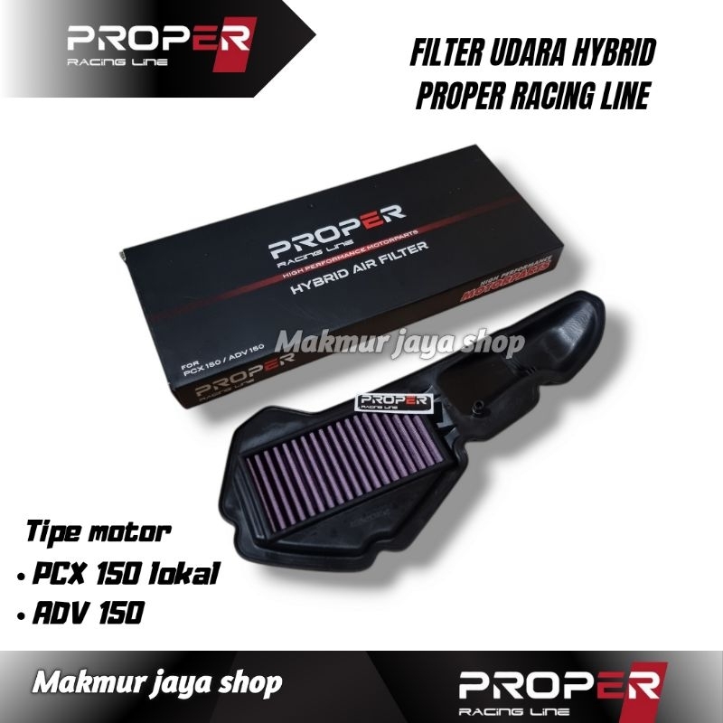 Jual Proper Racing Line Filter Udara HYBRID Honda Pcx 150 lokal / Adv ...