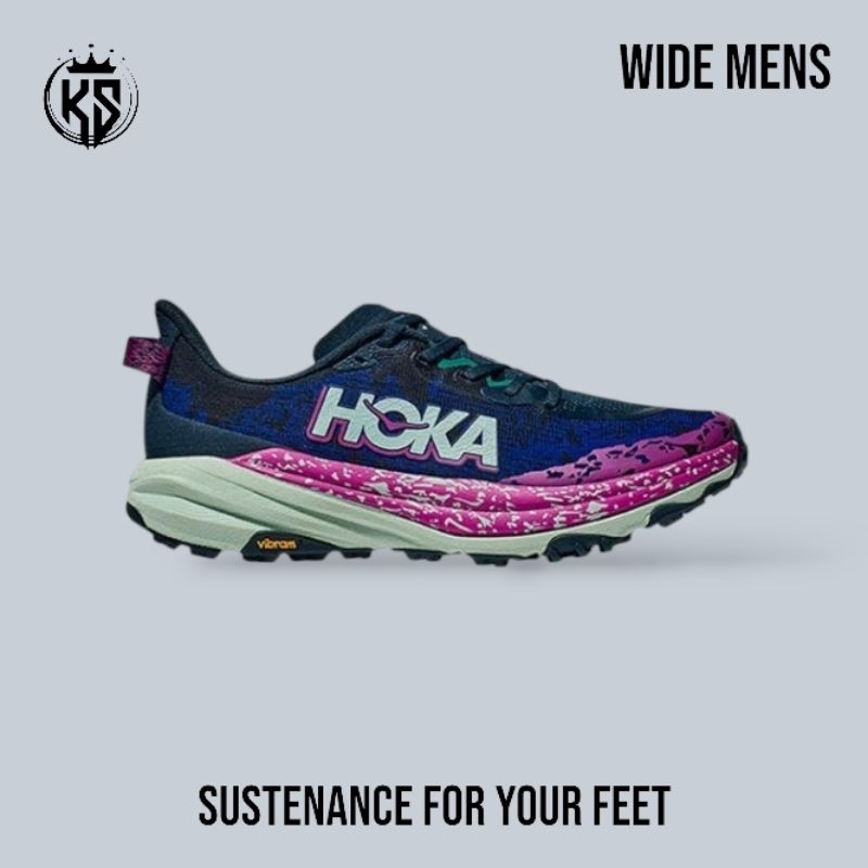 Jual Sepatu Trail Run Pria HOKA Speedgoat 6 Men's Stormy Skies Aqua ...