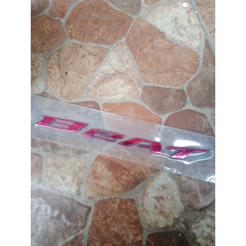 Jual Emblem Honda BEAT DELUXE 2024 tulisan beat warna merah original ...